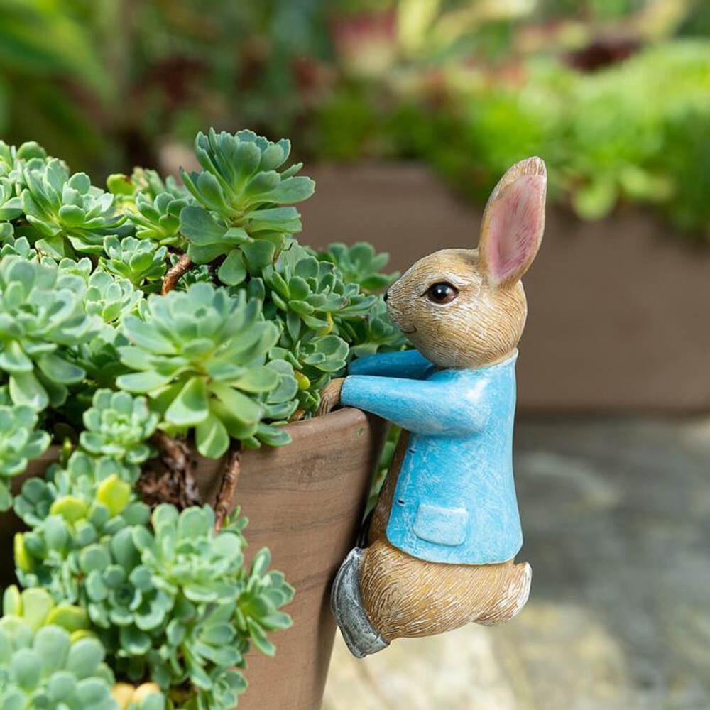 Jardinopia Garden Decor Beatrix Potter Peter Rabbit Hanging On The Pot ...