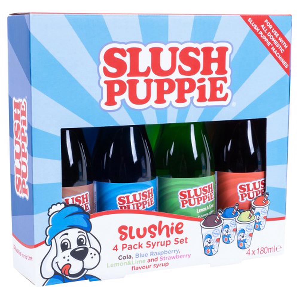 Slush Puppie - 4 Pack Syrups Blue Raspberry, Strawberry, Cola, Lemon ...