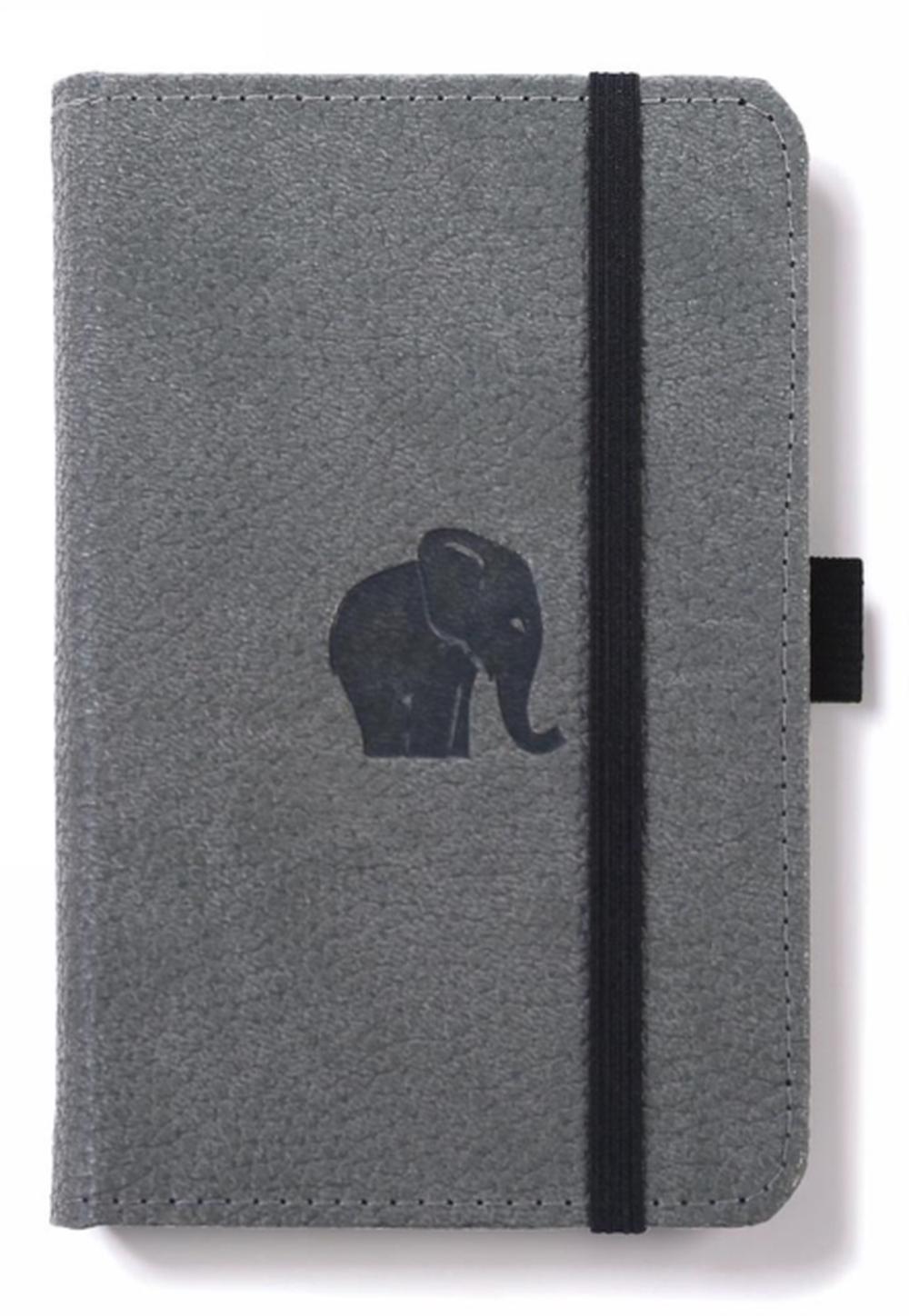 Dingbats* Wildlife A6 Pocket Grey Elephant Notebook - Plain | Buy ...