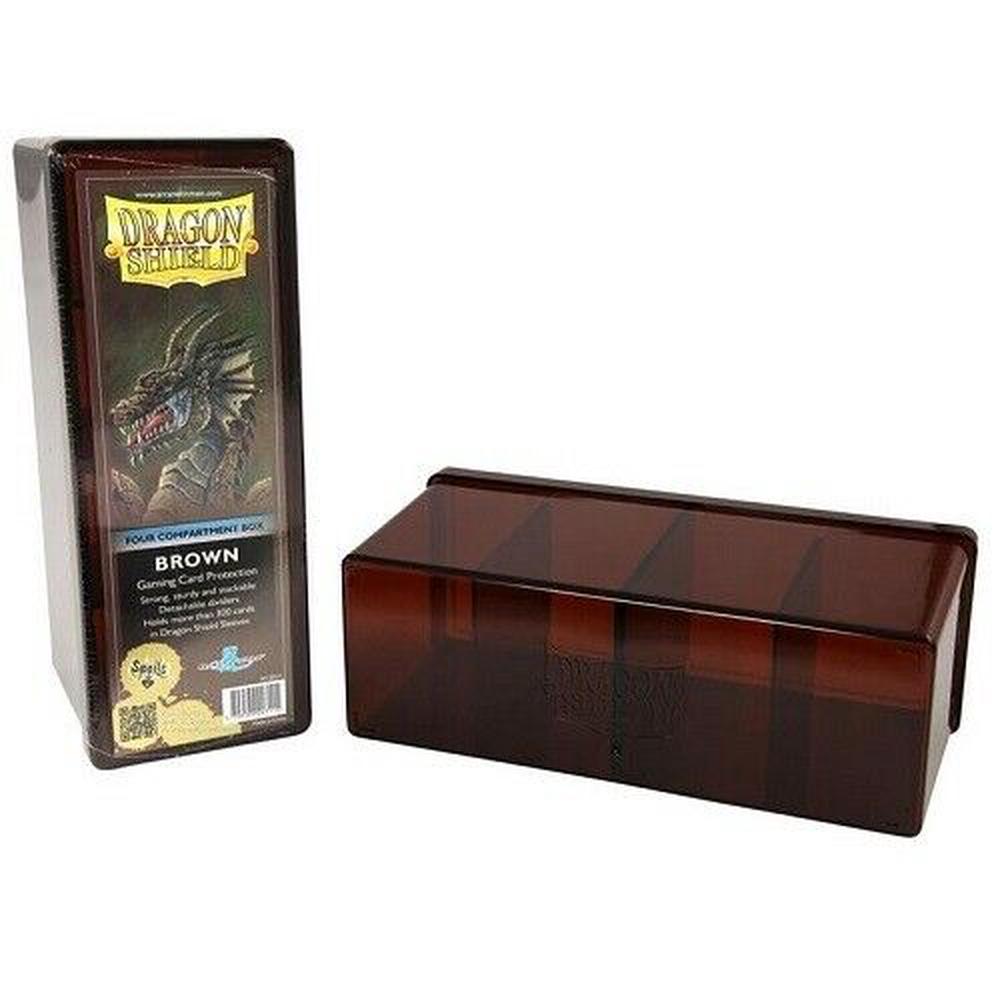 Arcane Tinmen Dragon Shield Storage Box, 4 Compartments (Brown) | Buy ...