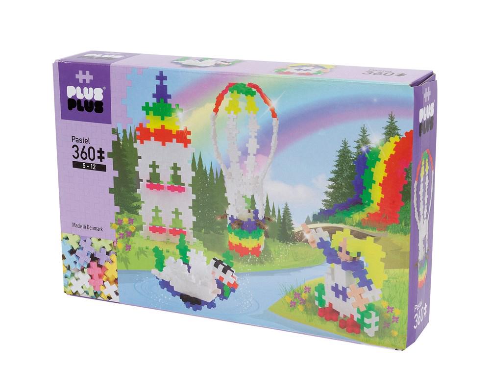 Plus-Plus Pastel Rainbow Hot Air Balloon Construction Kit, 360 Piece ...