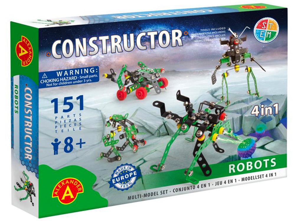 Alexander Toys Constructor: Robots 4-in-1 Model Toy, 151 Piece | Buy ...