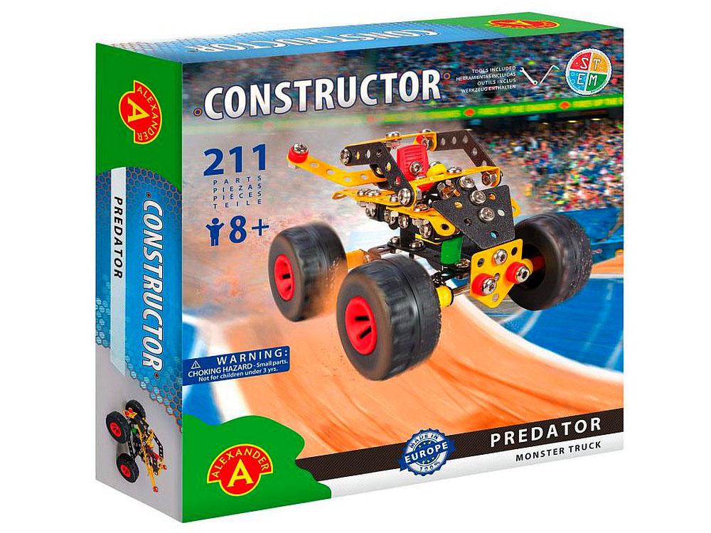 Alexander Toys Constructor: Predator Monster Truck Model Toy, 211 Piece ...
