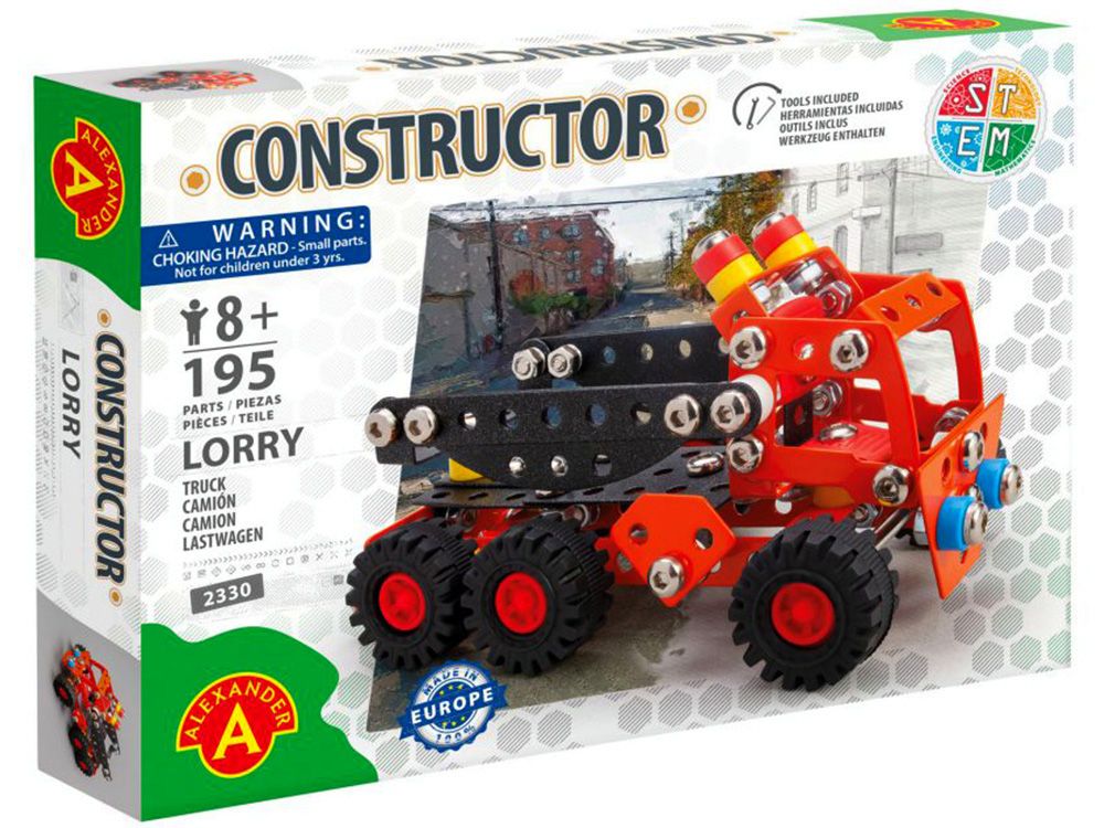 Alexander Toys Constructor: Lorry Model Toy, 195 Piece | Buy online at ...