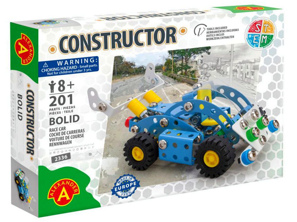 Alexander Toys Constructor: Bolid Race Car Model Toy, 201 Piece | Buy ...
