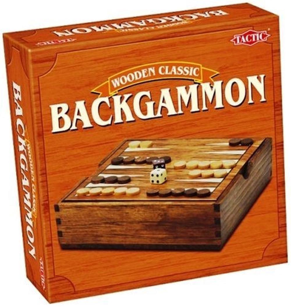 Tactic Wooden Classic Backgammon | Buy online at The Nile