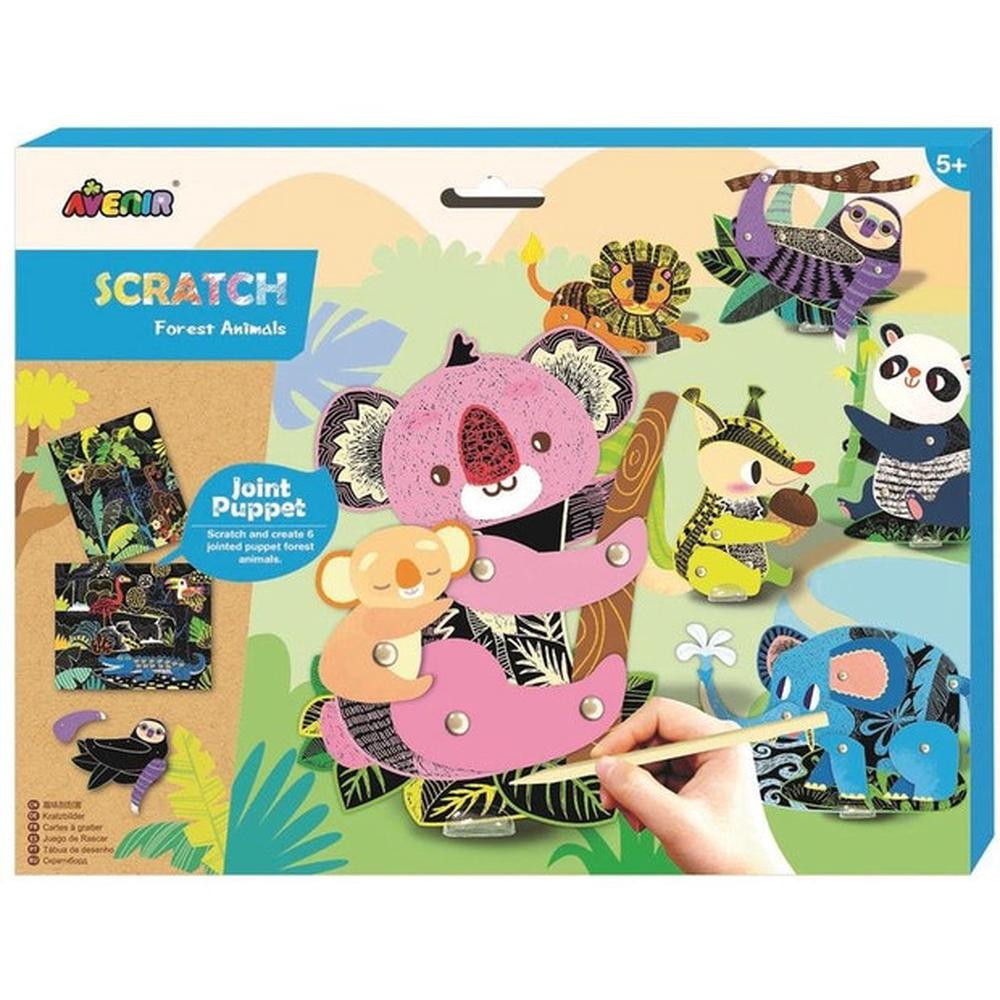 Avenir Scratch Jointed Puppets - Forest Animals | Buy online at The Nile