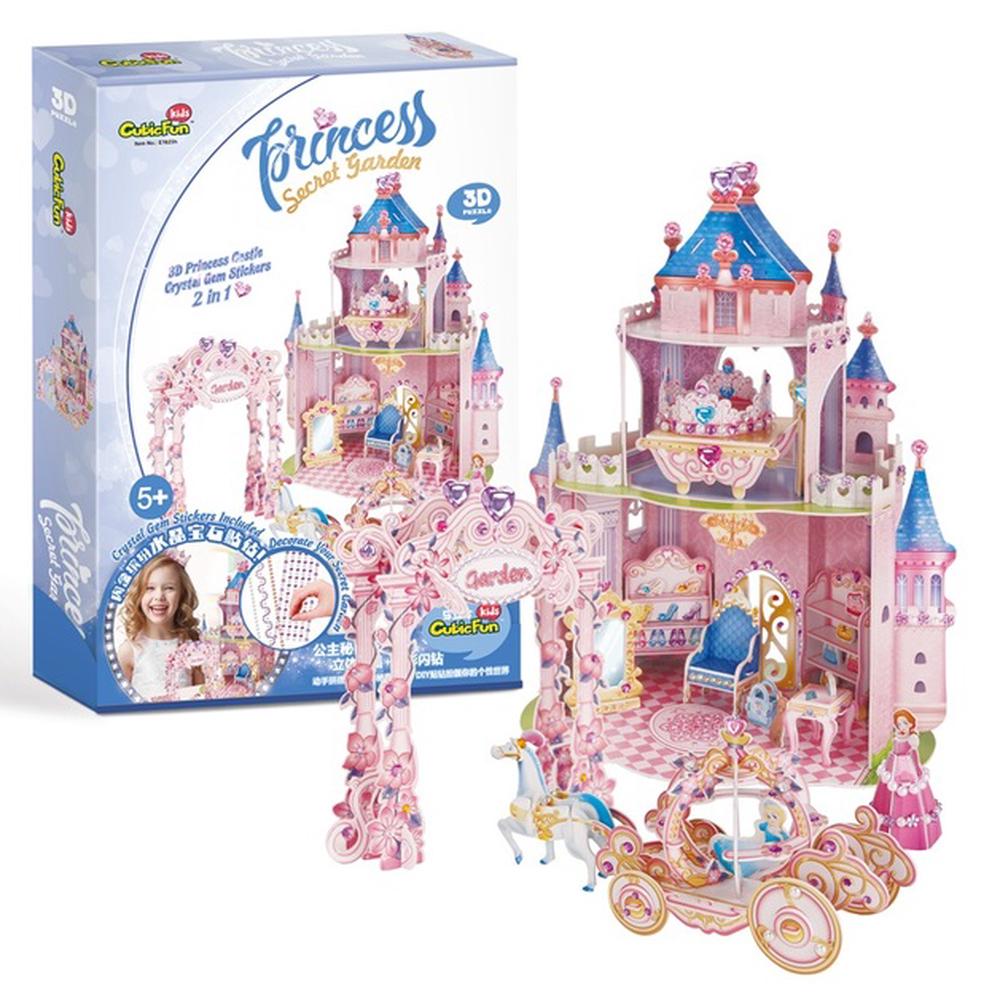 Cubic Fun Princess Secret Garden Castle 3D Jigsaw Puzzle, 95 Piece ...