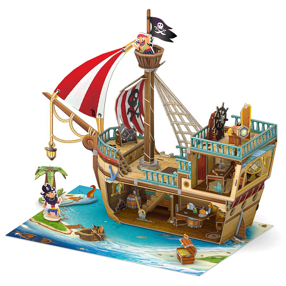 Cubic Fun Pirate Treasure Ship 3D Puzzle | Buy online at The Nile