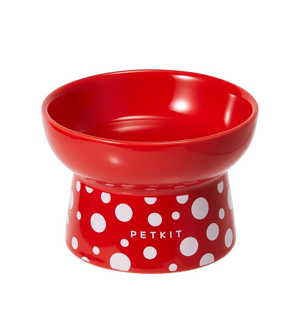 Petkit Ceraspot Ceramic Raised Pet Bowl (Red) | Buy online at The Nile