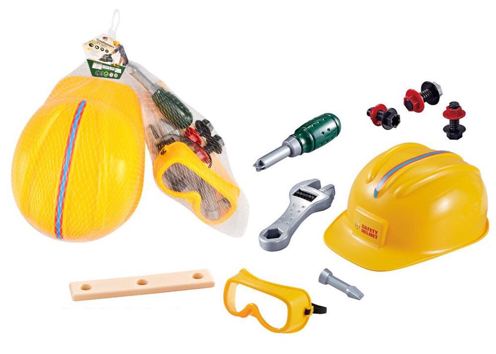 Qi Jun Toys Craftsman - Helmet & Tools Set in Net bag | Buy online at ...