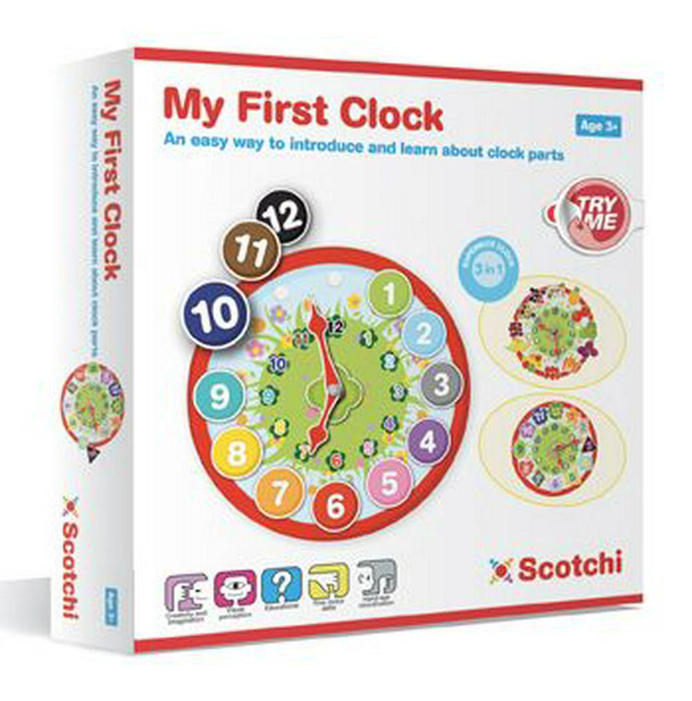 Scotchi My First Clock Activity Game | Buy online at The Nile