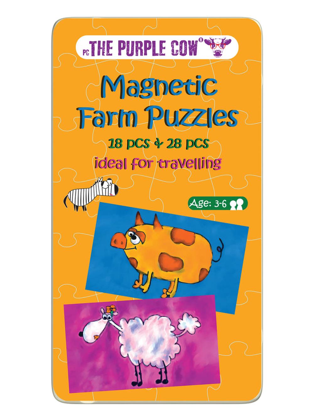 The Purple Cow Travel Game Farm Puzzles | Buy online at The Nile