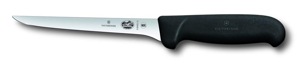 Victorinox Fibrox Boning Knife Straight, Narrow Flexible Blade (Black ...