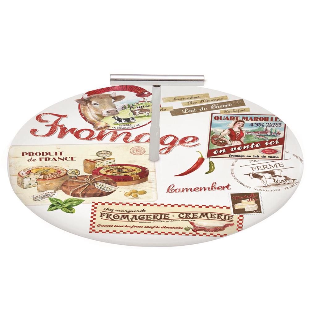 Dakota Vintage Round Porcelain Cheese Plate - 32cm | Buy online at The Nile