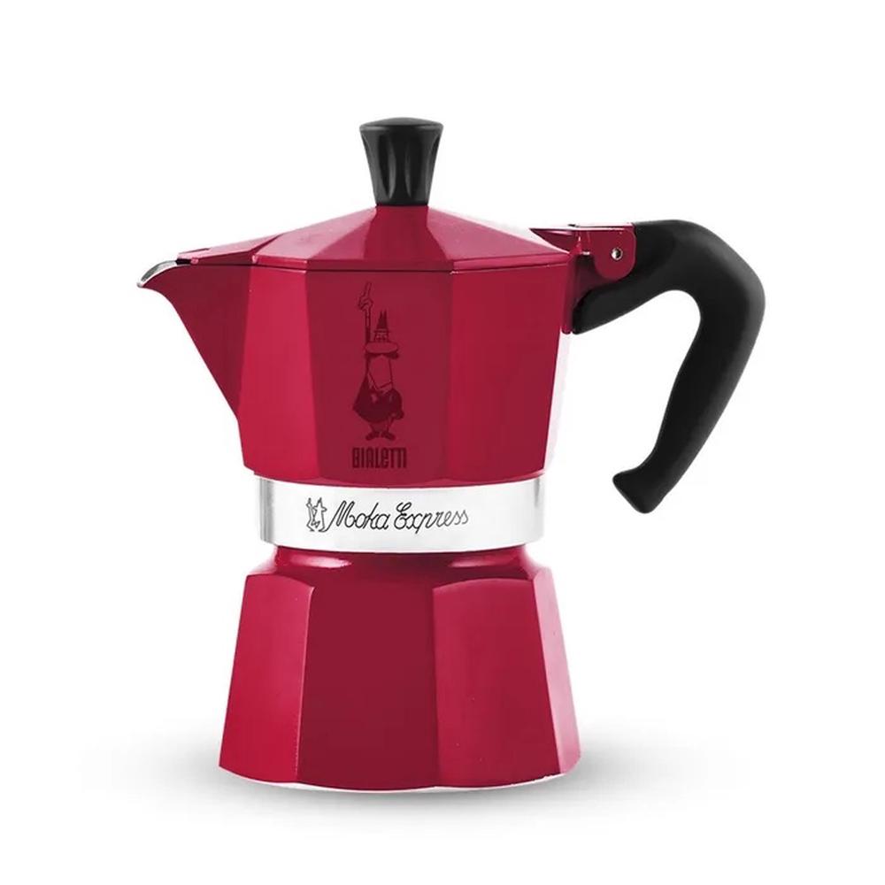 Bialetti Moka Express, 6 Cup (Cherry) | Buy online at The Nile