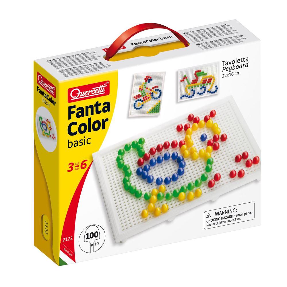 Quercetti Fanta Color Basic Peg Kit, 100 Pieces | Buy online at The Nile