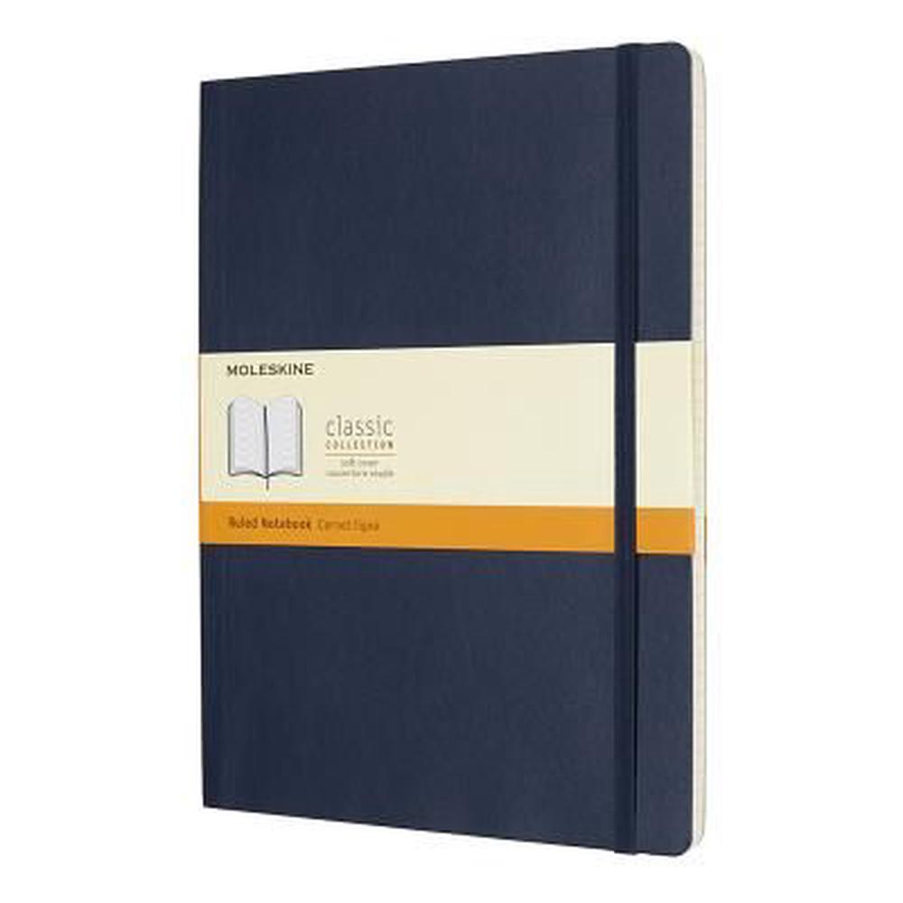 Moleskine Ruled Soft Notebook (Sapphire Blue) - XL | Buy online at The Nile