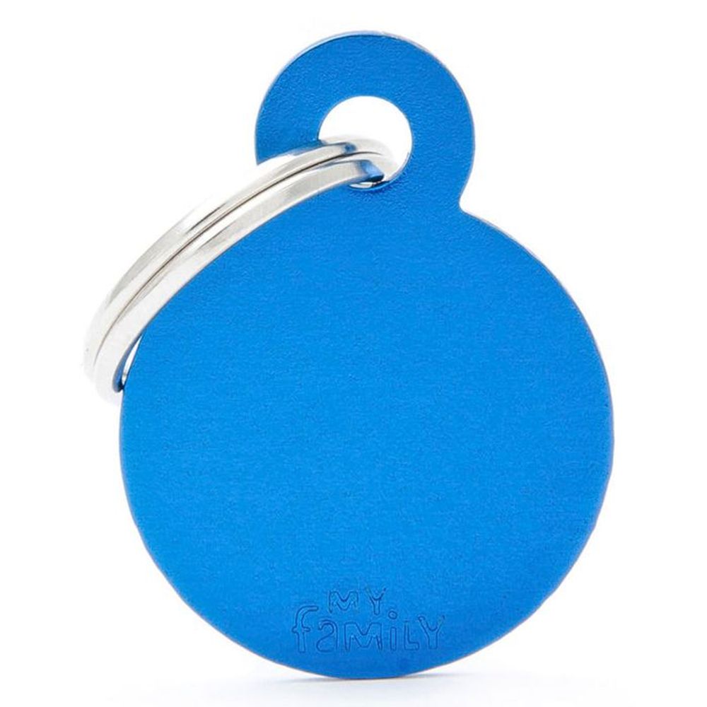 My Family Basic Circle Pet ID Tag (Blue) - Small | Buy online at The Nile