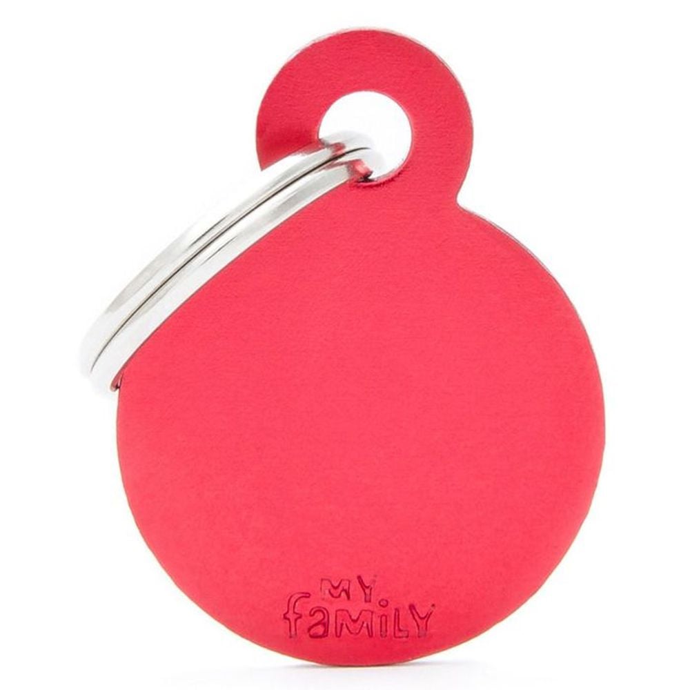 My Family Basic Circle Pet ID Tag (Red) - Small | Buy online at The Nile