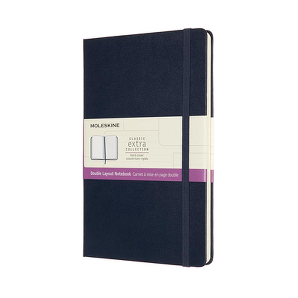 Moleskine Large Double Layout Plain and Ruled Hardcover Notebook | Buy ...