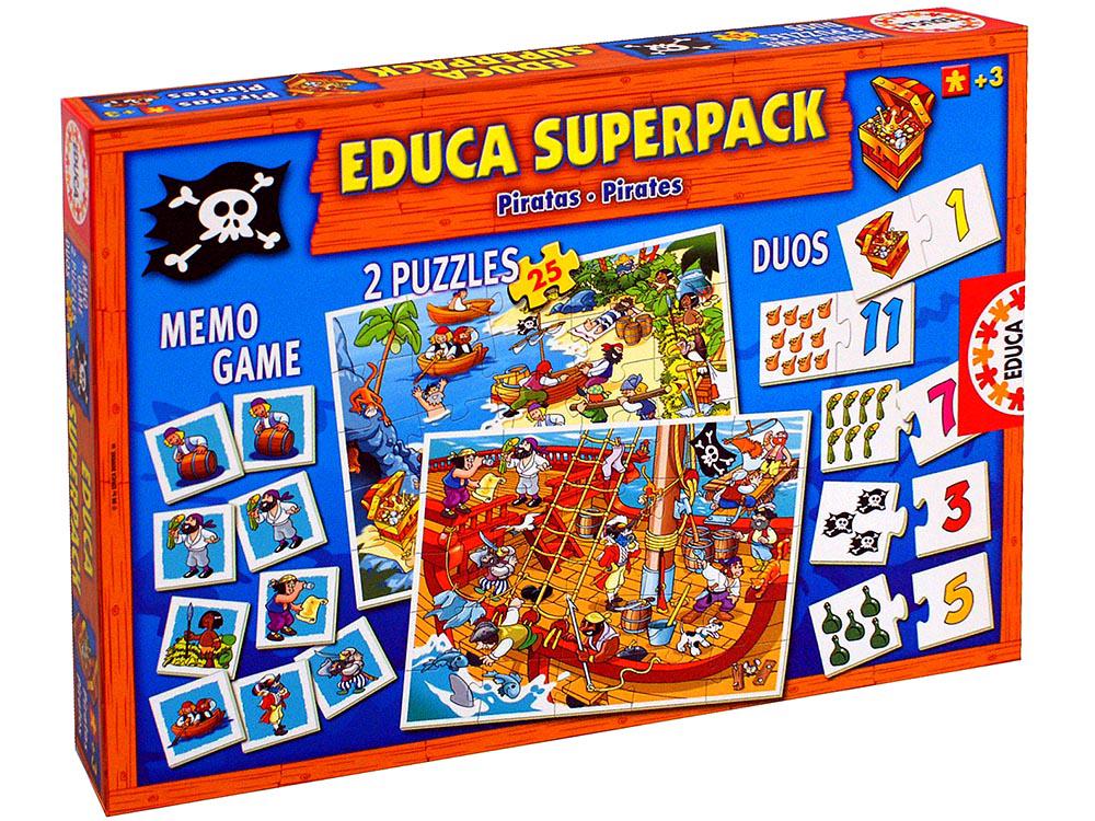 Jedko Games Educa Superpack Pirates Puzzle, 25 Piece | Buy online at ...