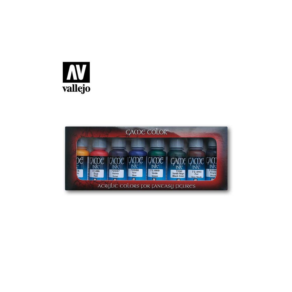 Vallejo Game Colour Ink Acrylic Paint, Set of 8 | Buy online at The Nile