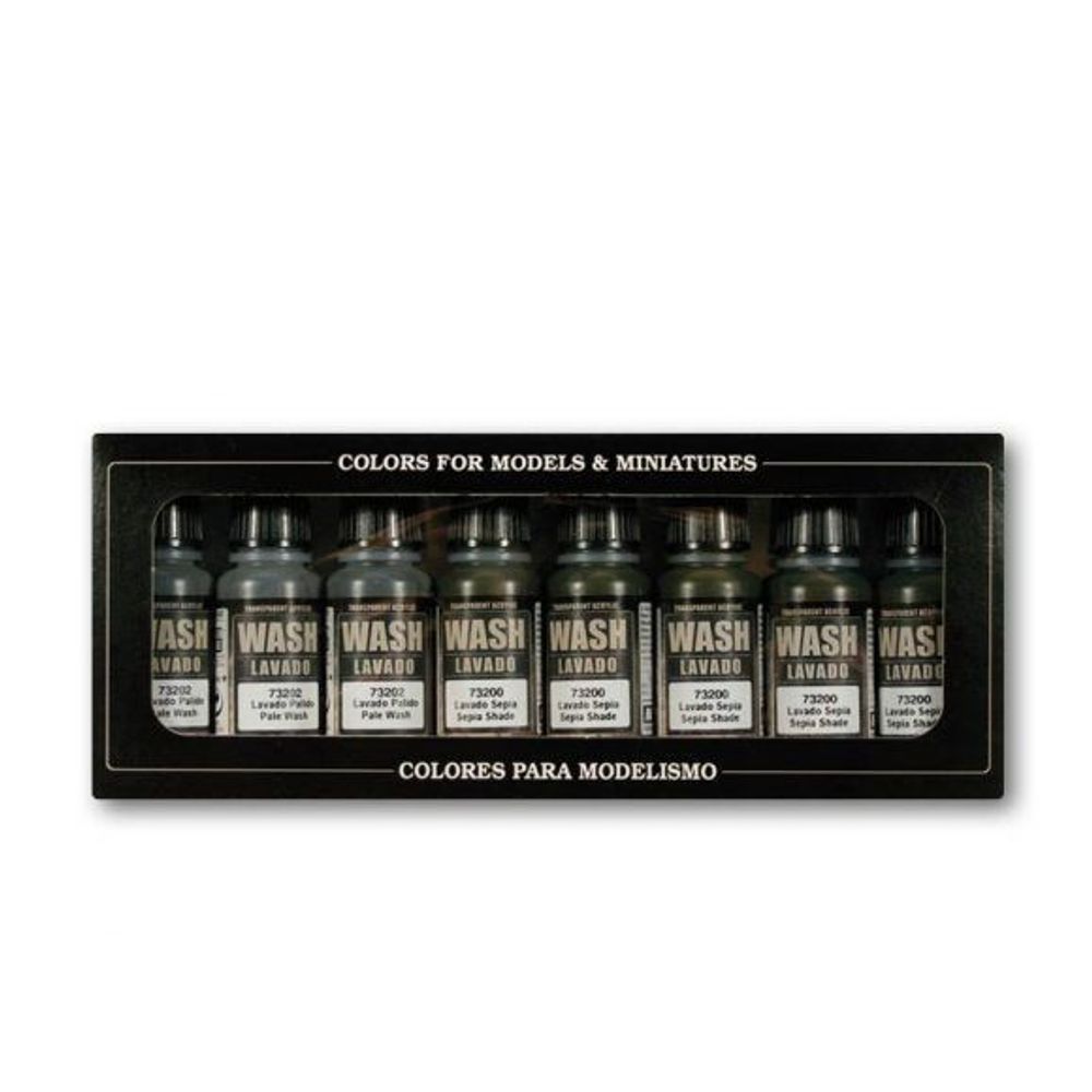 Vallejo Game Colour - Washes 8 Colour Set | Buy online at The Nile