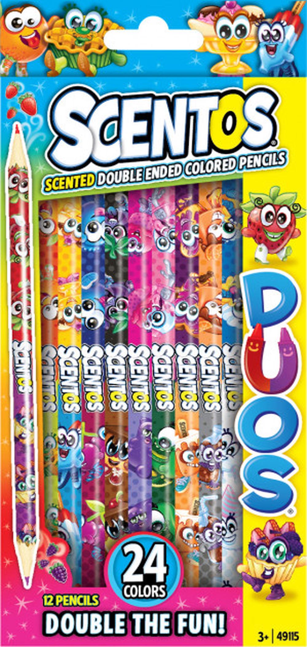 Scentos Scented Duos - Double Ended Coloured Pencils, 12 Pack | Buy ...