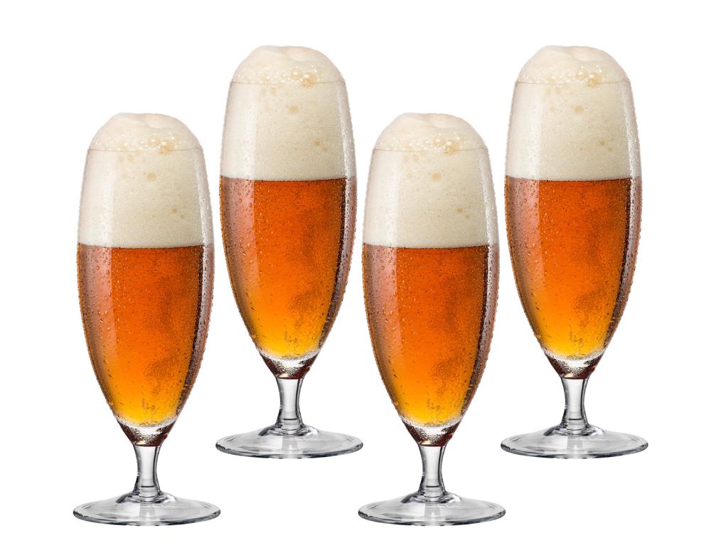 Bohemia Crystal Bar Beer Glass,, Set of 4 - 380mL | Buy online at The Nile