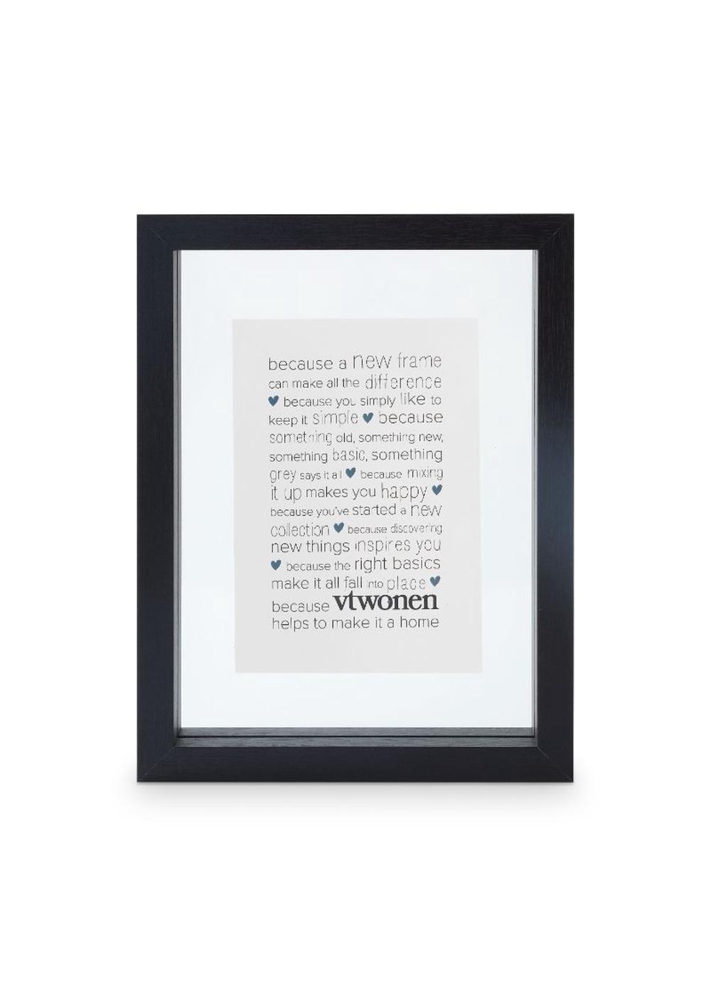 VTWonen Wood A6 Photo Frame (Black) - 24x18x4cm | Buy online at Begins ...