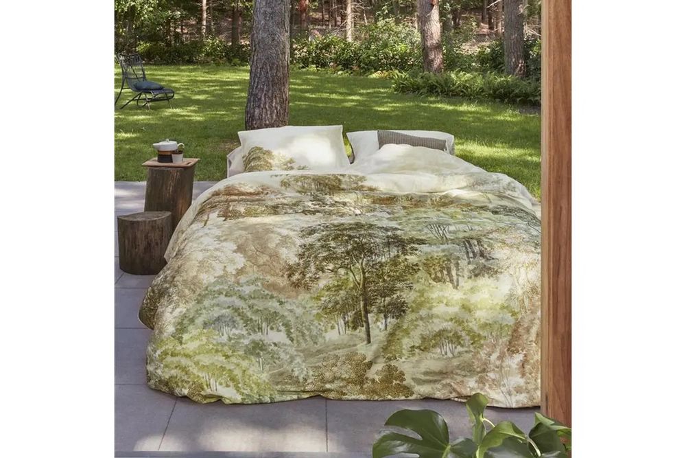 Bedding House Arcadia Green Cotton Sateen Quilt Cover Set (Green ...
