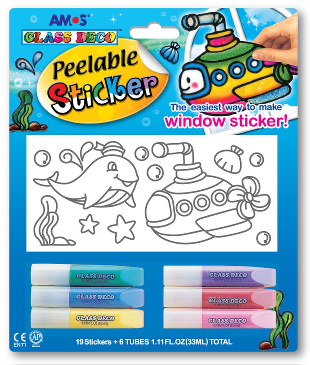 Amos Peelable Sticker, 19 Stickers | Buy online at The Nile