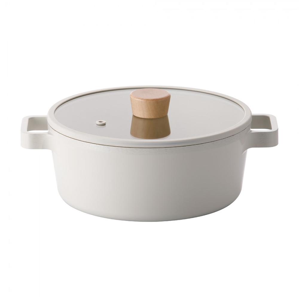 Neoflam Fika Stockpot with Silicon Rim Glass Lid - 22cm | Buy online at ...