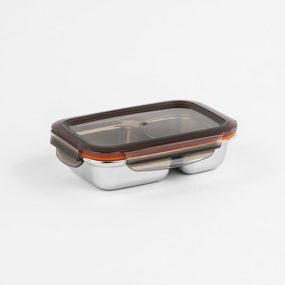 Cuitisan Rectangular Airtight Container, 2 Partition - 220mL | Buy ...