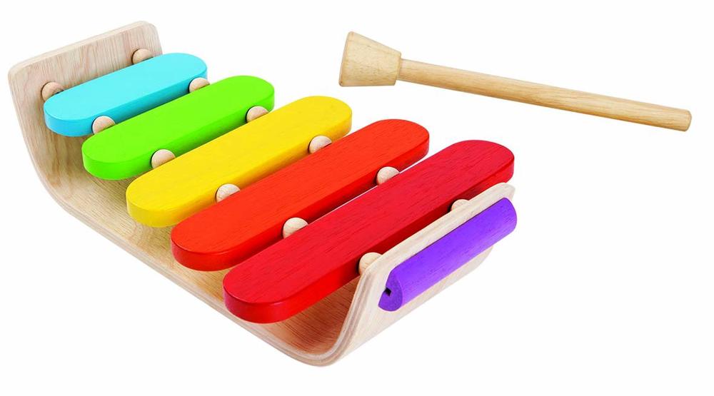 Plan Toys Wooden Oval Xylophone | Buy online at Tiny Fox