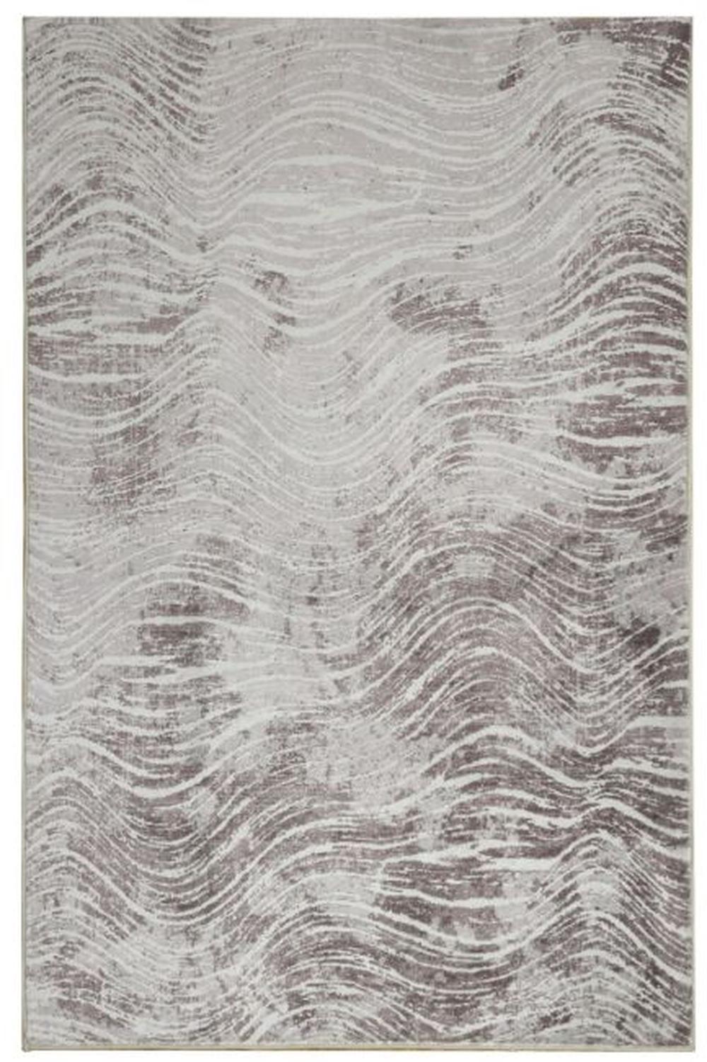 Fab Habitat Shikhar Modern Distressed Machine Washable Rug (Beige ...
