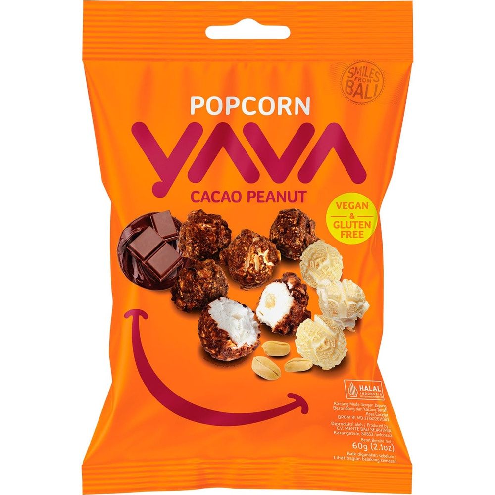 YAVA Popcorn (Cacao Peanut) - 60g | Buy online at The Nile