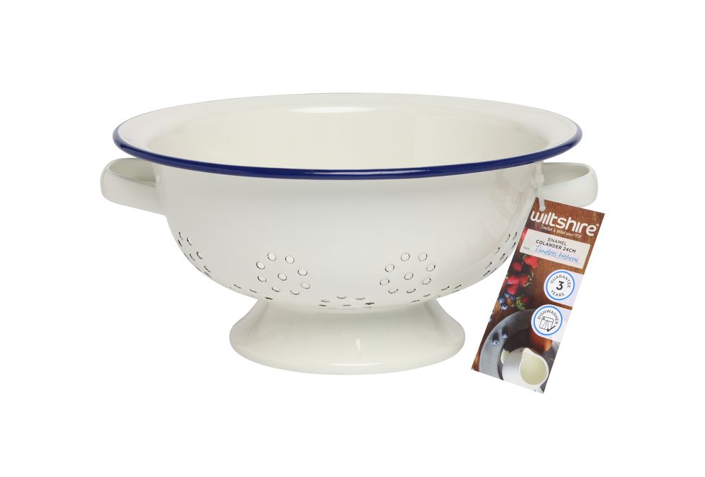 Wiltshire Enamel Colander (Blue) | Buy online at The Nile