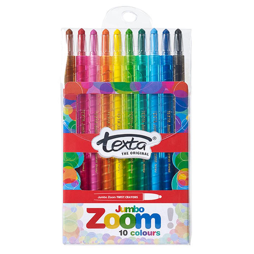 Texta Jumbo Zoom Crayons, Pack of 10 | Buy online at The Nile