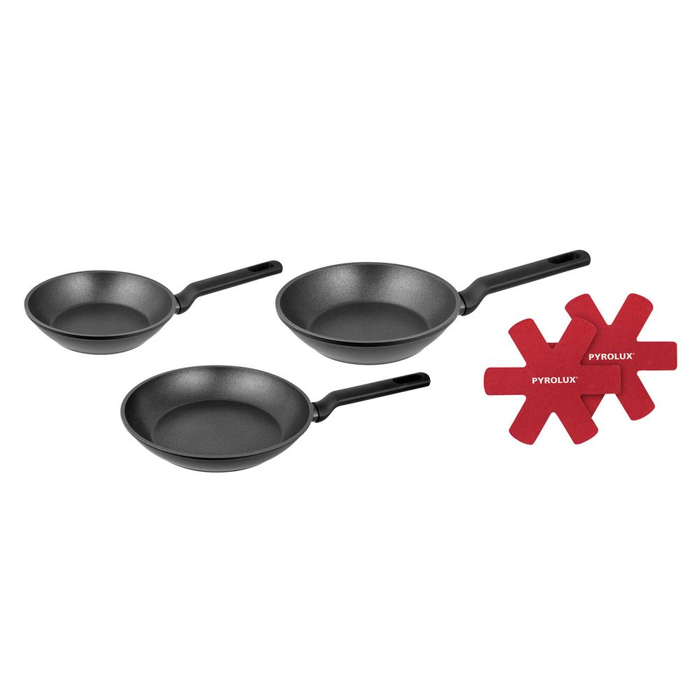 Pyrolux Xtreme Fry Pan Set, 3 Piece - 20cm/24/28cm | Buy online at The Nile
