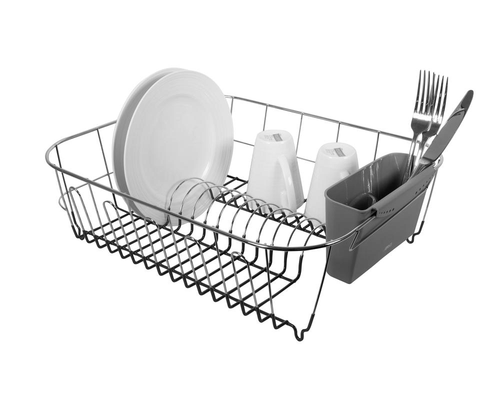 Avanti Slimline Dish Rack (Grey) - Large | Buy online at The Nile