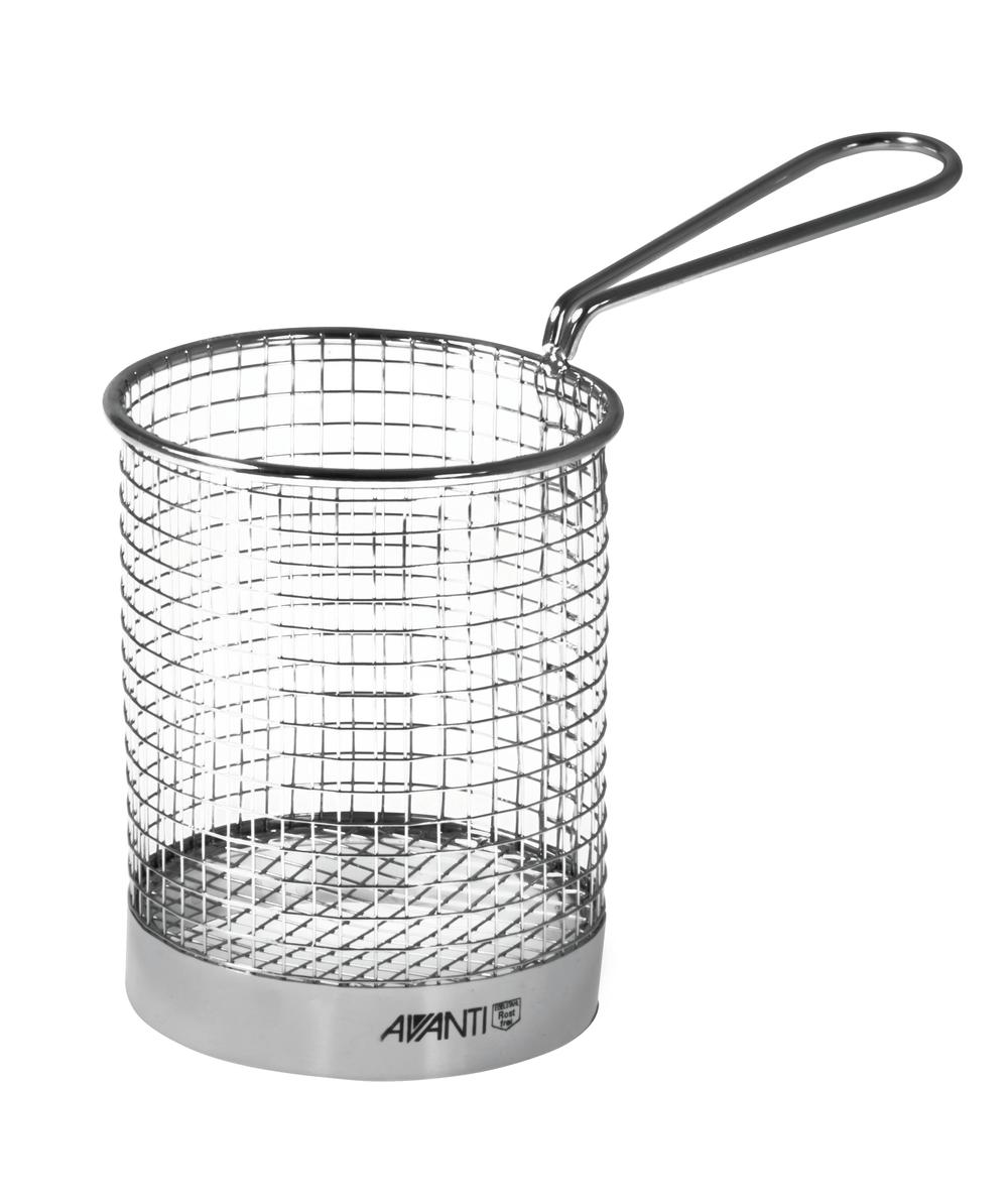 Avanti Round Fryer Bistro Chip Basket (Silver) - Small | Buy online at ...