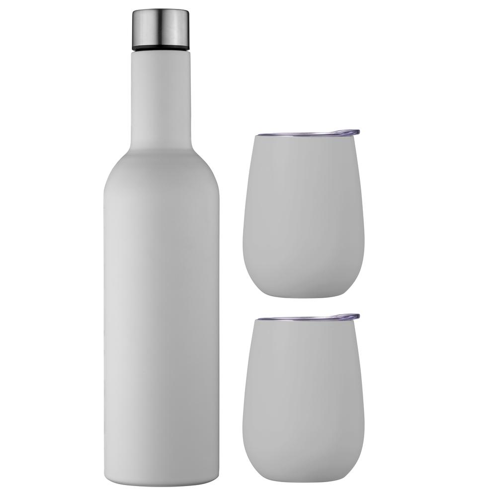 Avanti Double Wall Insulated Wine Traveller Set (Dove Grey) | Buy online at The Nile