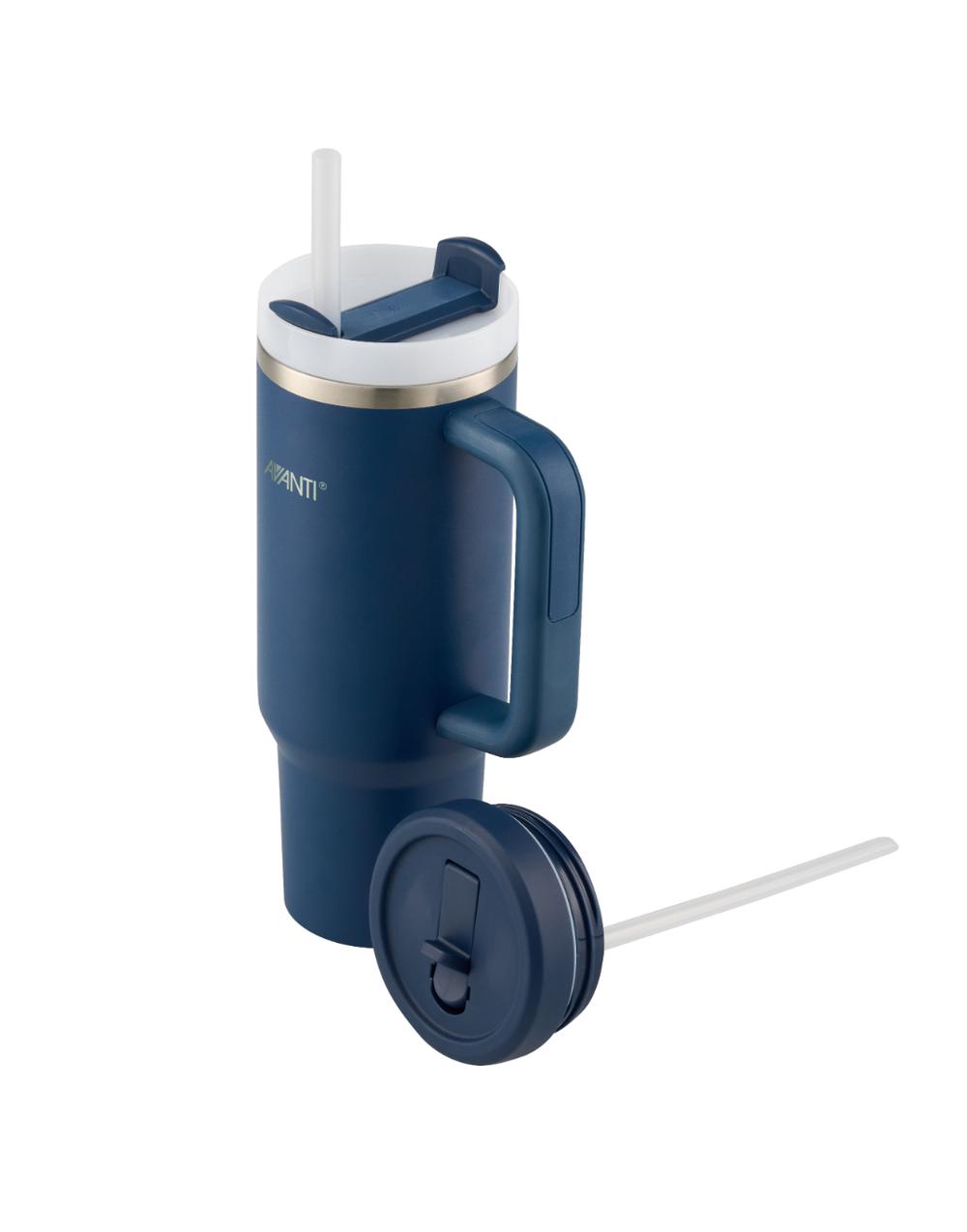 Avanti HydroQuench Insulated Tumbler with Two Lids (Navy) - 1L | Buy online at The Nile