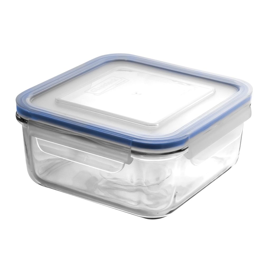 Glasslock Tempered Glass Square Food Container - 850mL | Buy online at ...