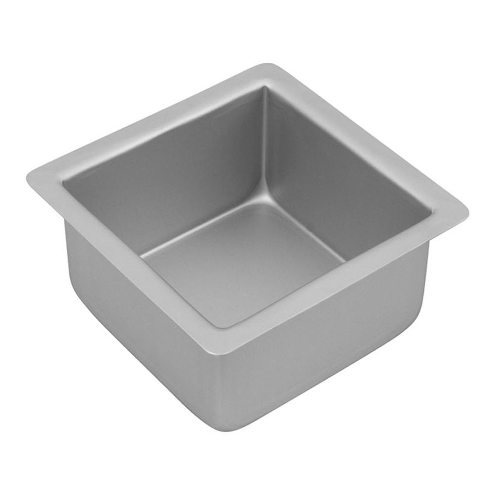 Bakemaster Anodised Square Cake Pan (Silver) - 12.5x7.5cm | Buy online ...