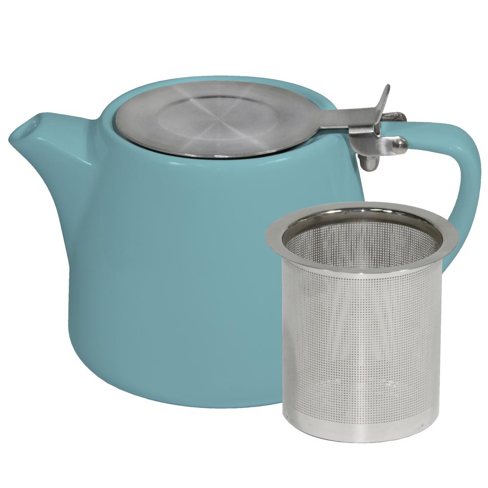 Brew Stackable Teapot With Infuser and Lid (Maya Blue) - 500mL | Buy ...