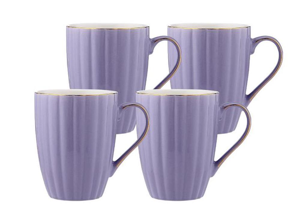 Ashdene Parisienne Amour Mug, Set of 4 (Lavender) - 340mL | Buy online ...