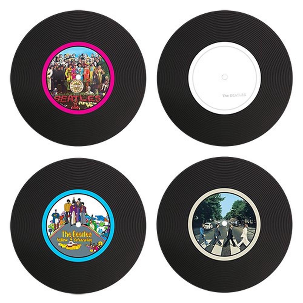 Licensing Essentials The Beatles Vinyl Coasters, Set of 4 | Buy online ...